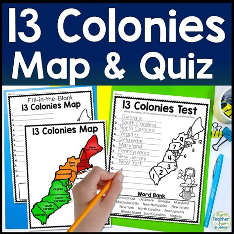 13 Colonies Map Quiz 13 Colonies Map Worksheet Blank 13 Colonies Map And 13 Colonies Test