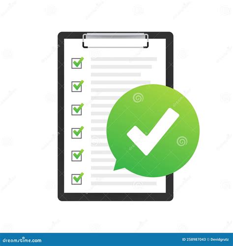 Clipboard With Checklist Icon Clipboard With Checklist Icon For Web Vector Illustration Stock