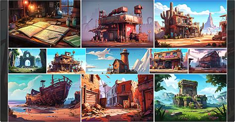 Background Stylized Post Apocalyptic 2 2d Environments Unity