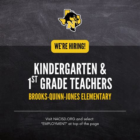 Nacogdoches Bqj Is Hiring Kindergarten And 1st Grade Teachers Come