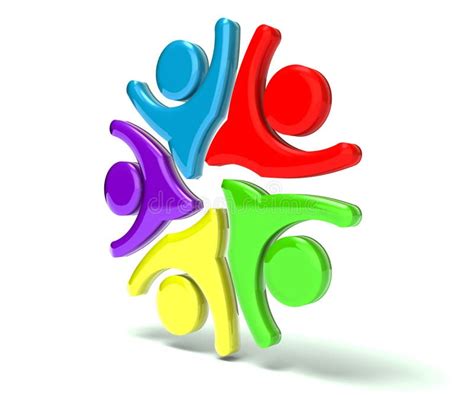 Optimistic Team Stock Illustration Illustration Of Colorful 31307976