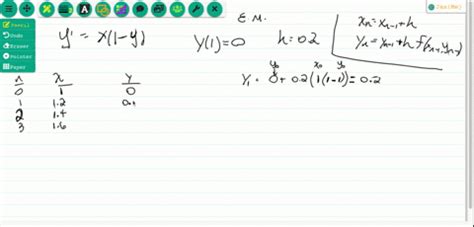 SOLVED In Exercises Use Euler S Method To Calculate The First Three Approximations To The