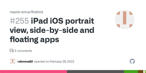 Ipad Ios Portrait View Side By Side And Floating Apps · Issue 255