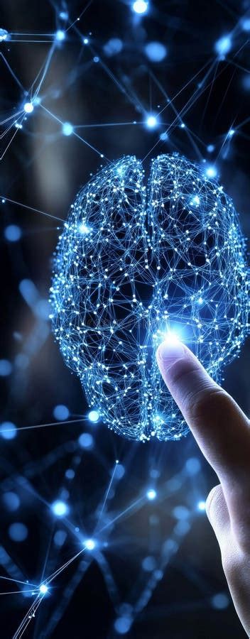 A Finger Points To A Digital Fingerprint Encircled By A Blue Network Of Connections