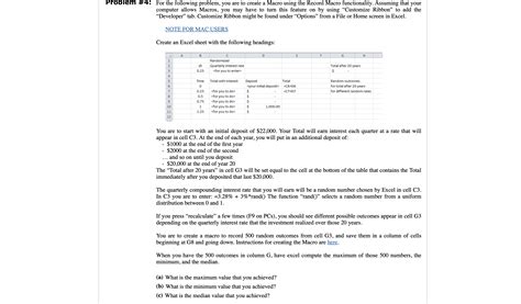 Problem 4 For The Following Problem You Are To
