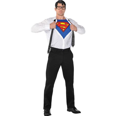 Dc Comics Adult Clark Kent Costume Accessory Kit Superman Hamilton