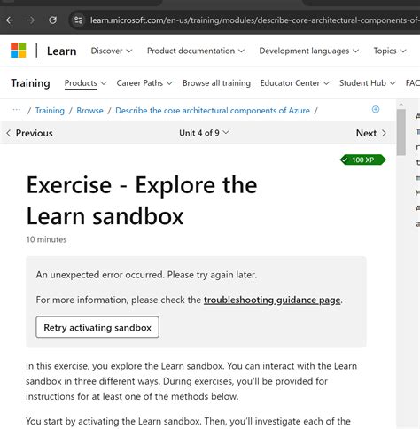 Sandbox Activation Is Not Working Microsoft Qanda