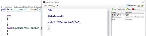 C How Can I Find All Empty Catch With Resharper Stack Overflow