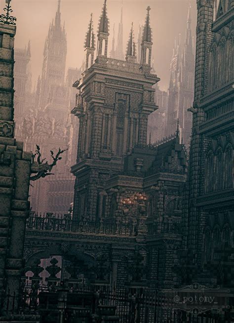 ℙ𝕠𝕥𝕠𝕞𝕪 Potomy X Minecraft Architecture Minecraft City Gothic Architecture