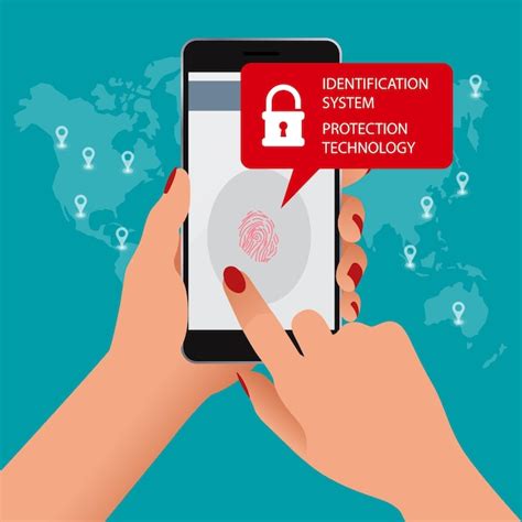 Premium Vector Fingerprint Scanner Identification System Protection