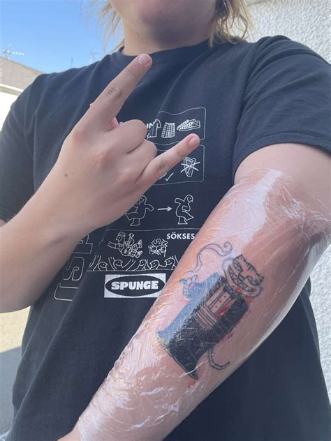 Gimp Cat Tat Gw Just A Lil Bit Of Blood Rstreetlightmanifesto