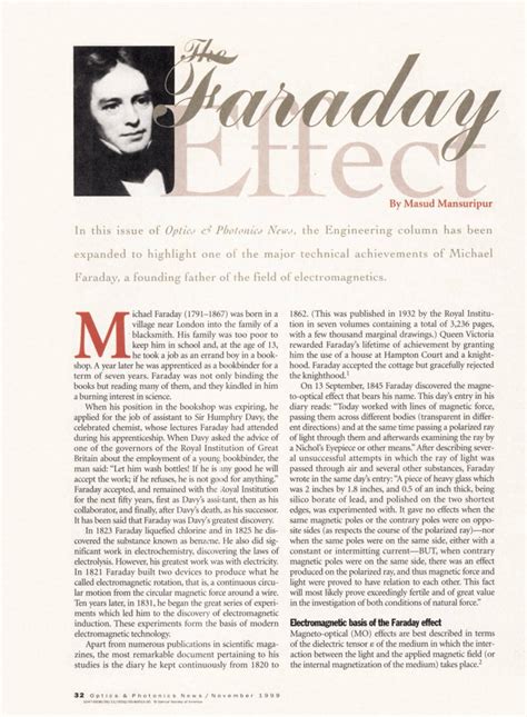 Pdf The Faraday Effect