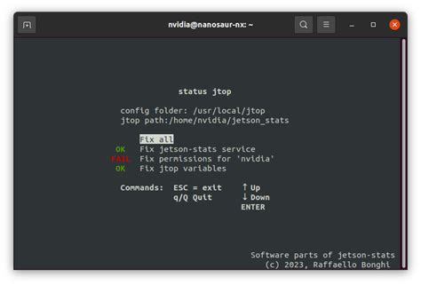 Troubleshooting Jetson Stats 4 4 0