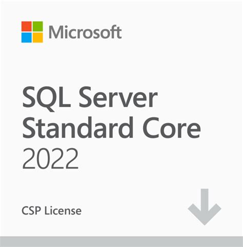 Microsoft Sql Server Standard Core 2022 Csp Enespa Software Shop