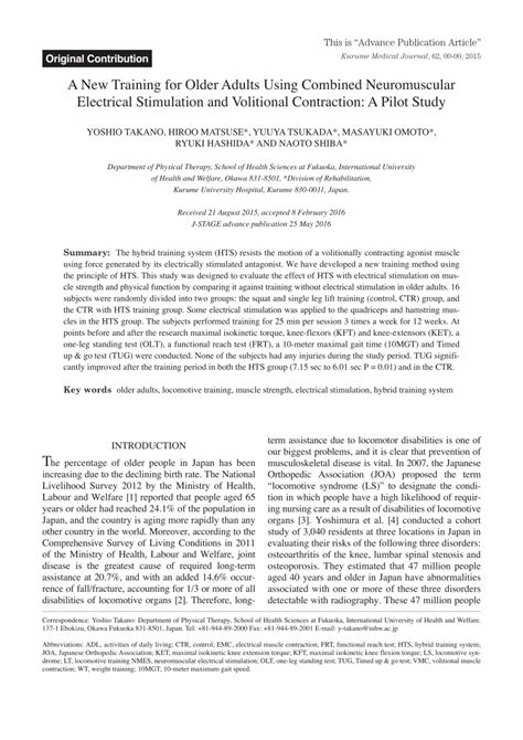 Pdf A New Training For Older Adults Using Combined Neuromuscular Electrical Stimulation And