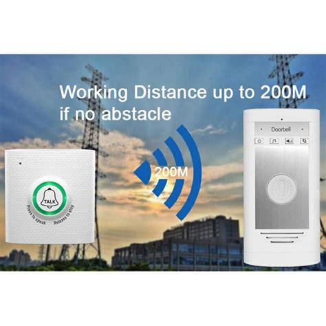 2 4g Wireless Intercom Doorbell Voice 2 Way Interc Grandado
