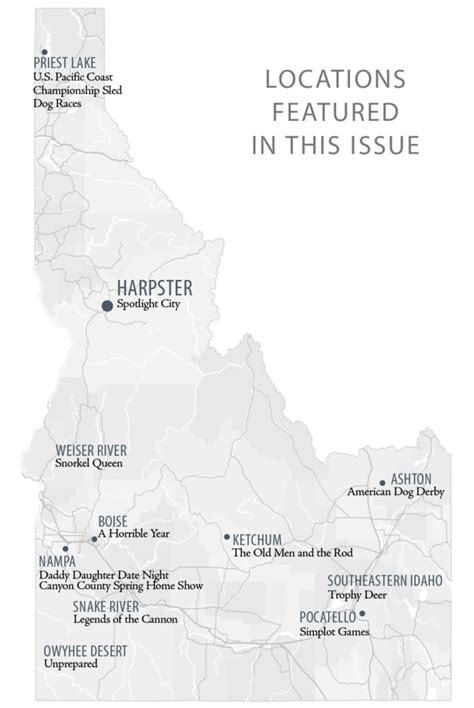 Idaho Airports Map