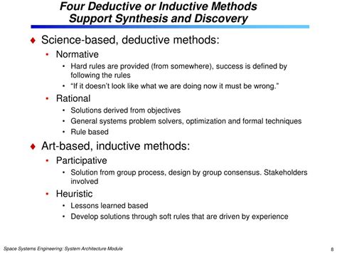 Ppt System Architecture Module Space Systems Engineering Version 10