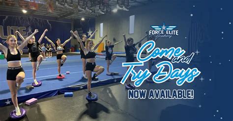 Come And Try Cheerleading Dance And Tumble Force Elite Academy