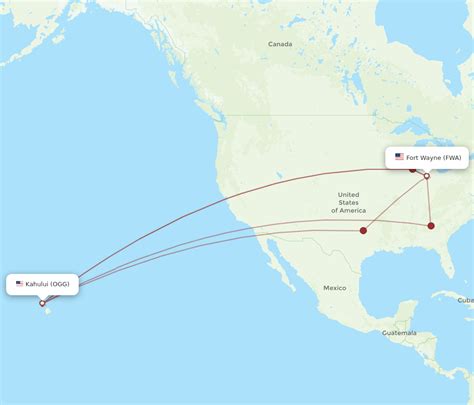Flights From Kahului To Fort Wayne Ogg To Fwa Airlines And Best