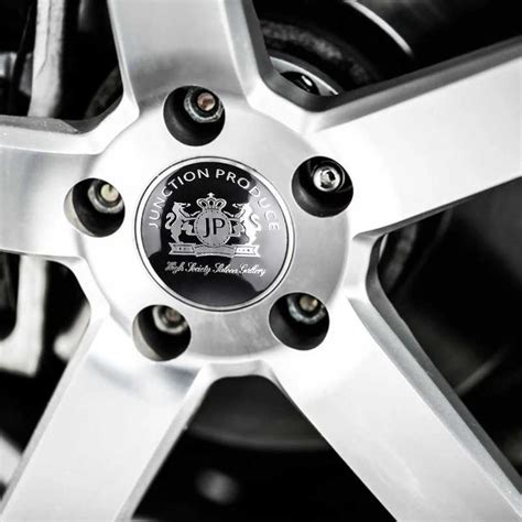 【未使用】黒×シルバー★ジャンクションプロデュース センターホイールキャップシール Jp ギャルソン Dad Vip センターキャップシールの