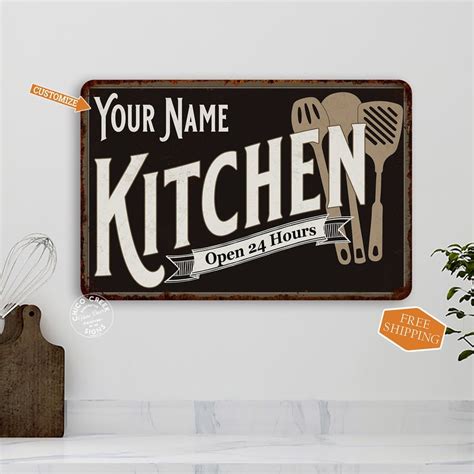 Personalized Kitchen Signs Etsy