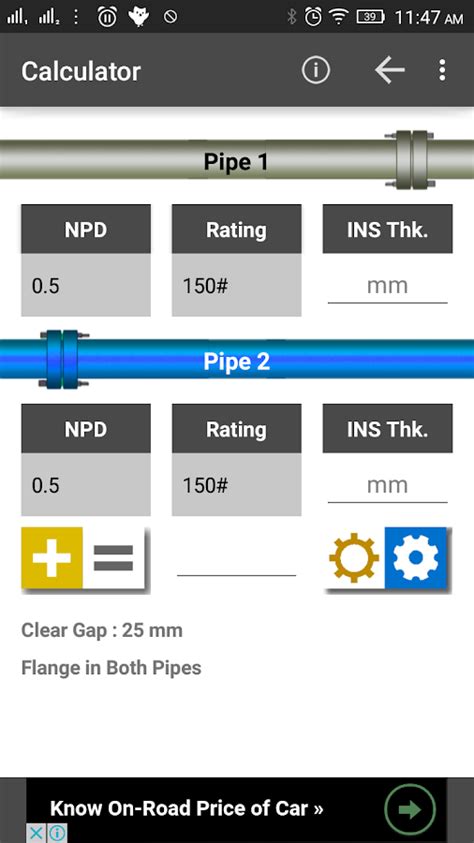 Piping Spacing Calculator Android Apps On Google Play