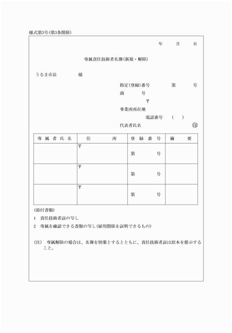うるま市下水道排水設備指定工事店規程