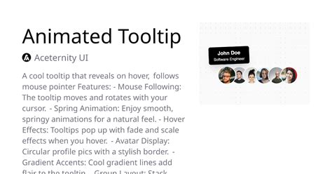 Animated Tooltip 21stdev Craft With Ai 21stdev
