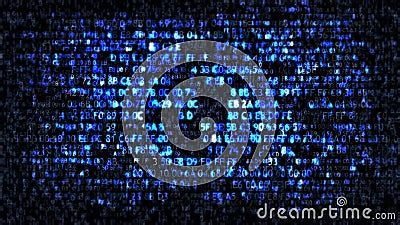 Blue Computer Hex Code Computer Code Stock Video Video Of Procedure Light 82153609