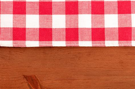 어두운 소박한 나무 배경에 비시 패턴 피복 복사 공간 추상 레스토랑 프레임의 사진 비쉬에 대한 스톡 사진 및 기타 이미지 비쉬 수건 탁자 Istock