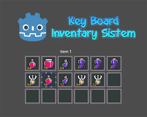 Godot 4 Key Board Inventary Sistem By Md Das Estrelas