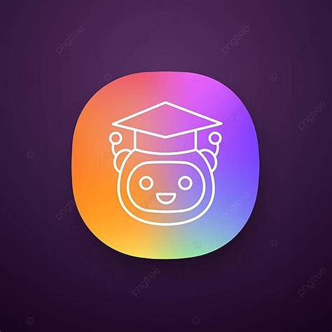 Machine Learning App Icon Modern Flat Machine Vector Modern Flat