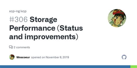 Storage Performance Status And Improvements · Issue 306 · Xcp Ngxcp · Github