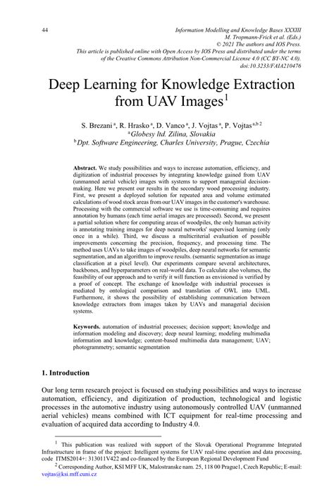 Pdf Deep Learning For Knowledge Extraction From Uav Images1