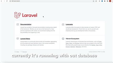 Laravel Mysql Workbench Create And Connect Database Youtube