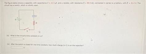 Solved The Figure Below Shows A Capacitor With Capacitance Chegg