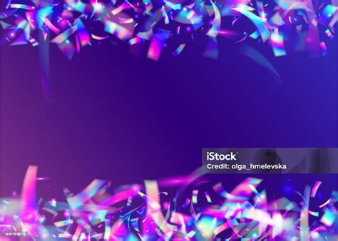 카니발 반짝임 플라잉 아트 블러 버스트 레트로 축하 배경 바이올렛 메탈 텍스처 디지털 포일 무지개 배경입니다 홀로그램 색종이