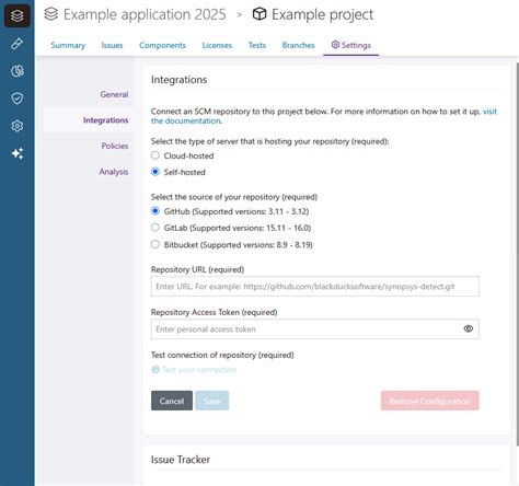 Integrate A Scm Repository To A Project Dev Portal
