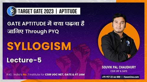 Concept Of Syllogism Through Pyq Gate 2023 Youtube