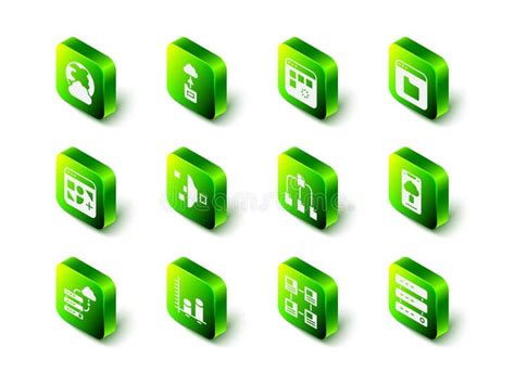 Set Cloud Technology Data Transfer Loading Window Browser Files Server Data Web Hosting