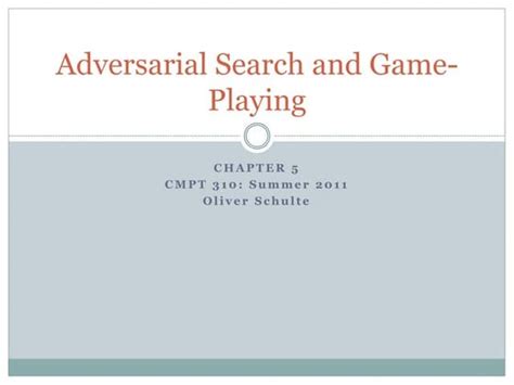 min max artificial intelligence algorithm ppt