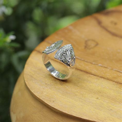 Three Swirls Silver Ring Without Stone Irg0866ns