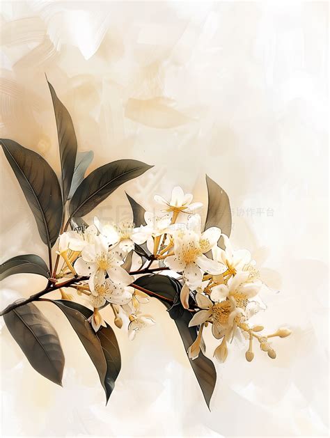 Aiai数字艺术 中国水墨画桂花插画 Ai平面元素免费下载png格式2784像素编号70810063 千图网