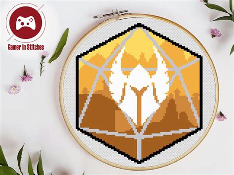 Paladin Dnd Class Symbol Dungeons And Dragons Cross Stitch Etsy