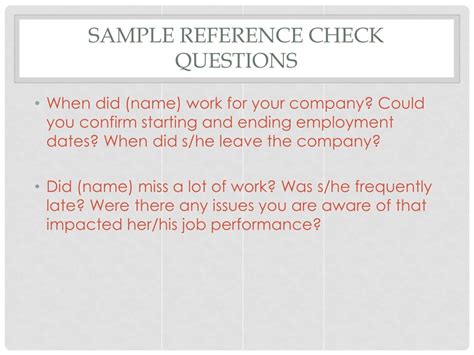 PPT Tips For Smarter Reference Checking PowerPoint Presentation Free Download ID