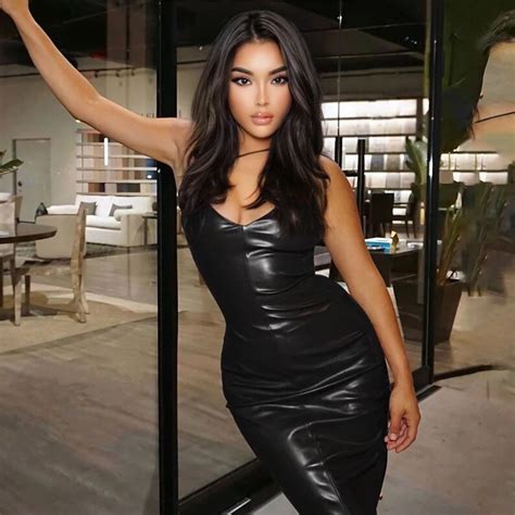 Black Leather Cocktail Dress For Women Sexy Faux Leather Etsy