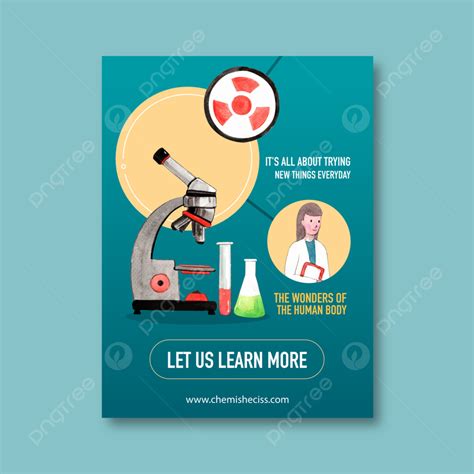 Science Poster Design With Microscope Template Download On Pngtree
