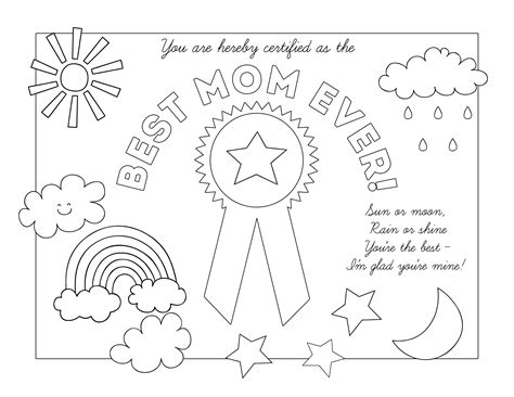 Best Mom Ever Coloring Pages At Getdrawings Free Download