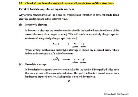 SOLUTION Chemical Reactions Of Alkane Alkene Alkyne Studypool